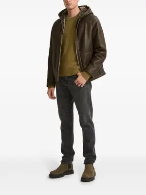 YVES SALOMON Hooded Sheepskin Jacket