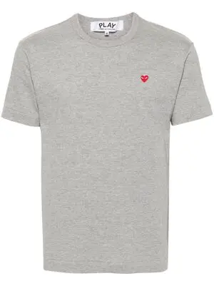Play Comme Des Garcon Heart Emblem T-shirt - Grey