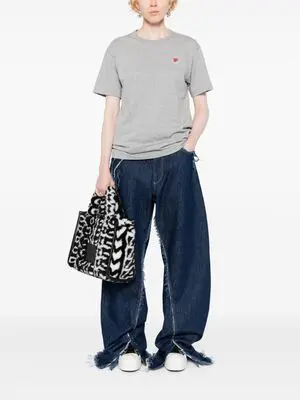 Play Comme Des Garcon Heart Emblem T-shirt - Grey