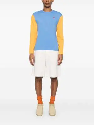 Play Comme Des Garcon Mini Heart-patch T-shirt - Blue