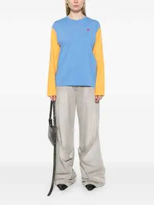 Play Comme Des Garcon Mini Heart-patch T-shirt - Blue