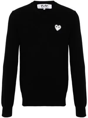 Play Comme Des Garcon Drop Shoulder Sweaters For Women