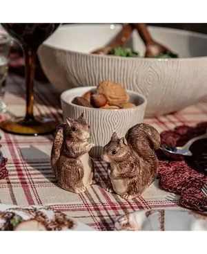 JULISKA Clever Creatures Squirrel Salt And Pepper Set Of 2