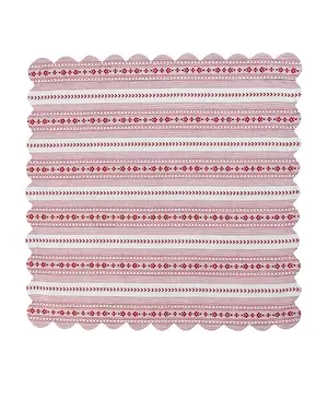 JULISKA Villa Stripe 52 Square Tablecloth - Ruby