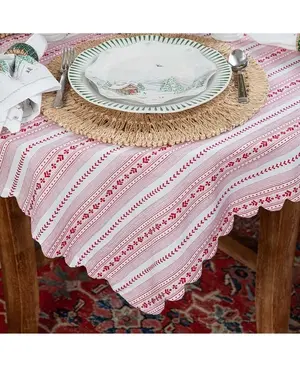 JULISKA Villa Stripe 52 Square Tablecloth