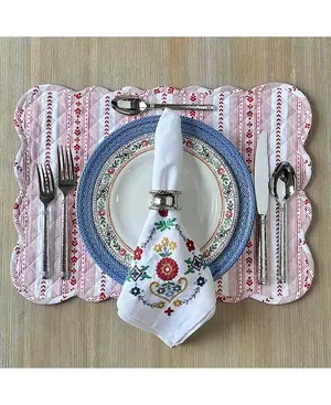 JULISKA Villa Stripe Quilted Placemat