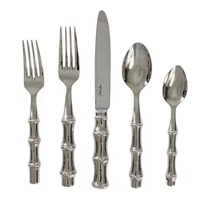 JULISKA Bamboo 20 Piece Flatware Set, Polished