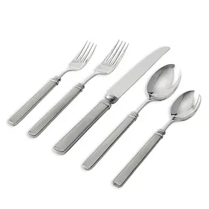 MATCH Gabriella 5 Piece Placesetting With Forged Knife - Pewter