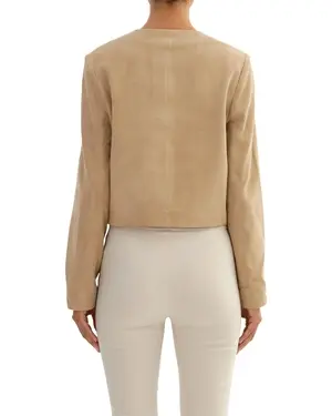 LAMARQUE Linette Leather Jacket - Beige