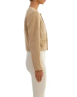 LAMARQUE Linette Leather Jacket - Beige
