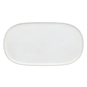 FORTESSA Nivo Moon Large Flat Coupe Serving Platter - White