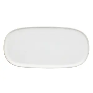 FORTESSA Nivo Moon Medium Flat Coupe Serving Platter - White