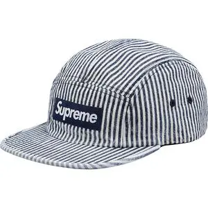Supreme Denim Camp Cap - Indigo Stripe
