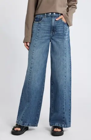 Hidden Wide Leg Jeans For Women