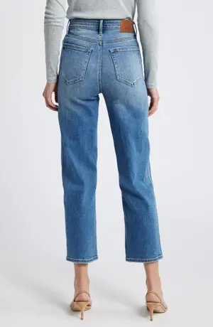HIDDEN JEANS Relaxed High-waist Straight-leg Jeans