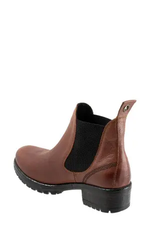 BUENO Leather Chelsea Boots - Rust