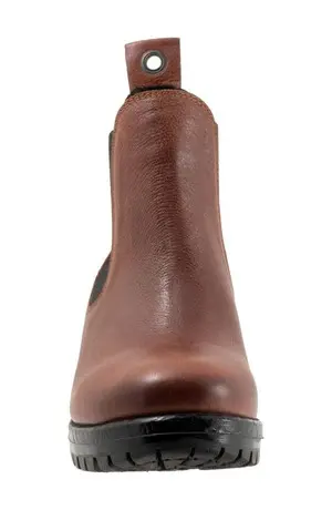 BUENO Leather Chelsea Boots - Rust