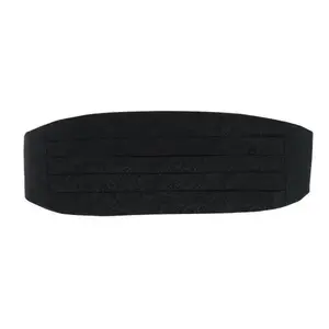Trafalgar Banbury Tone On Tone Paisley Silk Cummerbund - Black