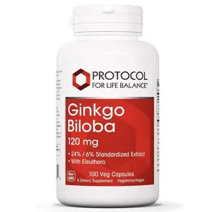 PROTOCOL FOR LIFE BALANCE Protocol Ginkgo Biloba 120mg 100 Capsules - One-color