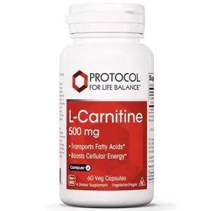 PROTOCOL FOR LIFE BALANCE Protocol L-carnitine 500mg 60 Capsules - One-color