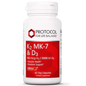 PROTOCOL FOR LIFE BALANCE Protocol K2 Mk-7 And D3 60 Capsules - One-color