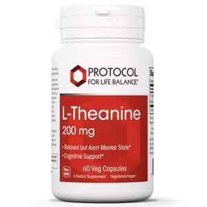 PROTOCOL FOR LIFE BALANCE Protocol L-theanine 200mg 60 Capsules - One-color