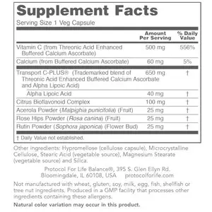 PROTOCOL FOR LIFE BALANCE Protocol Protosorb C 500 100 Capsules