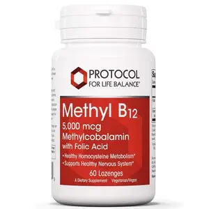 PROTOCOL FOR LIFE BALANCE Protocol Methyl B12 5000mcg 60 Lozenges - One-color