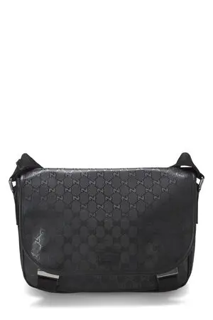 Gucci Gg Imprime Buckle Flap Crossbody Bag