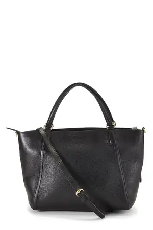 Gucci Leather Soho Top Handle Bag - Black