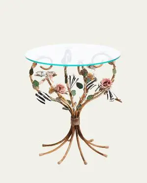 MACKENZIE-CHILDS Field Study Round Accent Table - One-color