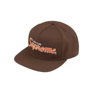 Supreme Classic Team 5-panel Cap - Brown
