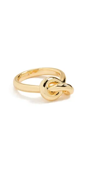 Gorjana 18k Brass Infinity Knot Statement Ring - Gold Plated