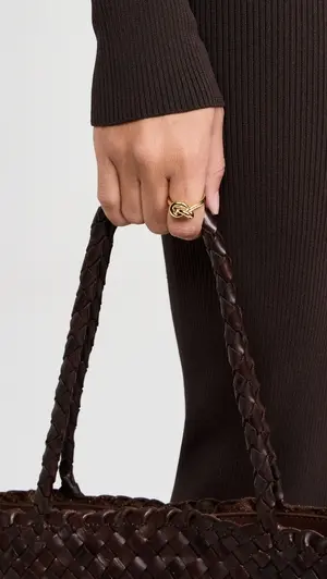 Gorjana 18k Brass Infinity Knot Statement Ring