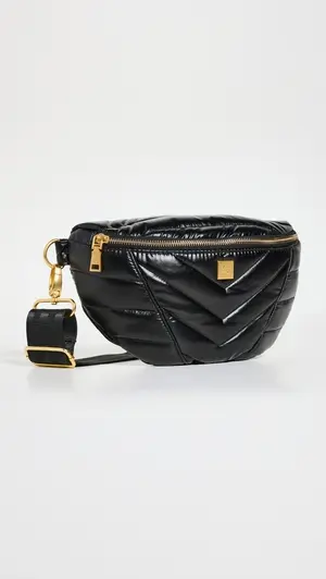 THINK ROYLN Little Runaway Belt Bag - Pearl Black/black/black Web