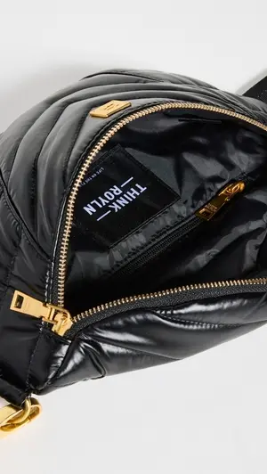 THINK ROYLN Little Runaway Belt Bag - Pearl Black/black/black Web