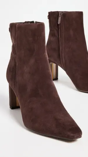 Sam Edelman Saige Booties - Dark Brown