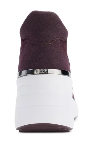 Dkny Kasia Wedge Sneakers - Wine