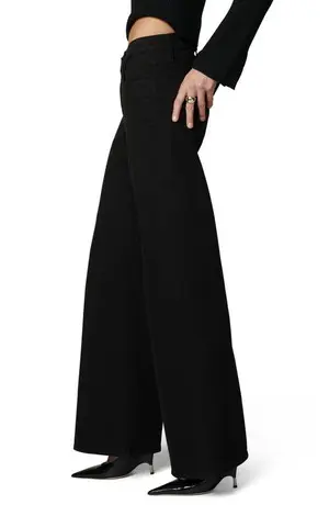 Joe's Jeans The Lou Lou Low Rise Wide Leg Jeans - Black