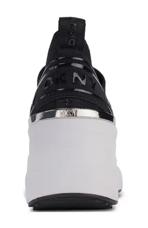 Dkny Keeva Knit Wedge Sneakers