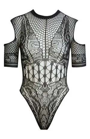 HAUTY Genie Fishnet Teddy - Black