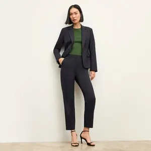 M.M.LAFLEUR Yasmine Italian Wool Twill Blazer - Blue