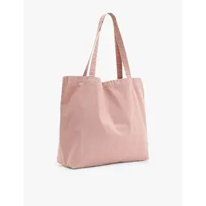 ALLSAINTS Logo-print Cotton Tote Bag - Bramble Pink
