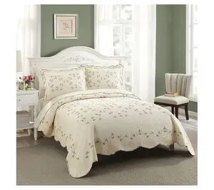 MODERN HEIRLOOM Felisa Twin Quilt Set 2 Piece - One-color