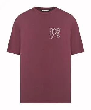 Palm Angels Pa Logo T-shirt - Burgundy