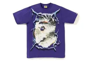 A BATHING APE Avy Metal Tee Shirt - Purple
