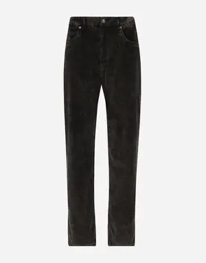 Dolce & Gabbana Oversized Velvet Pants