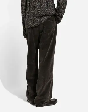 Dolce & Gabbana Oversized Velvet Pants