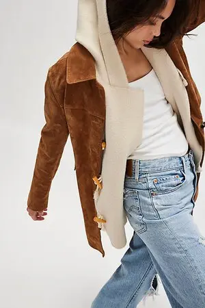 Free People Toggle Poncho - Cream