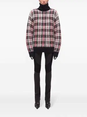 Helmut Lang Plaid-check Jumper - Black